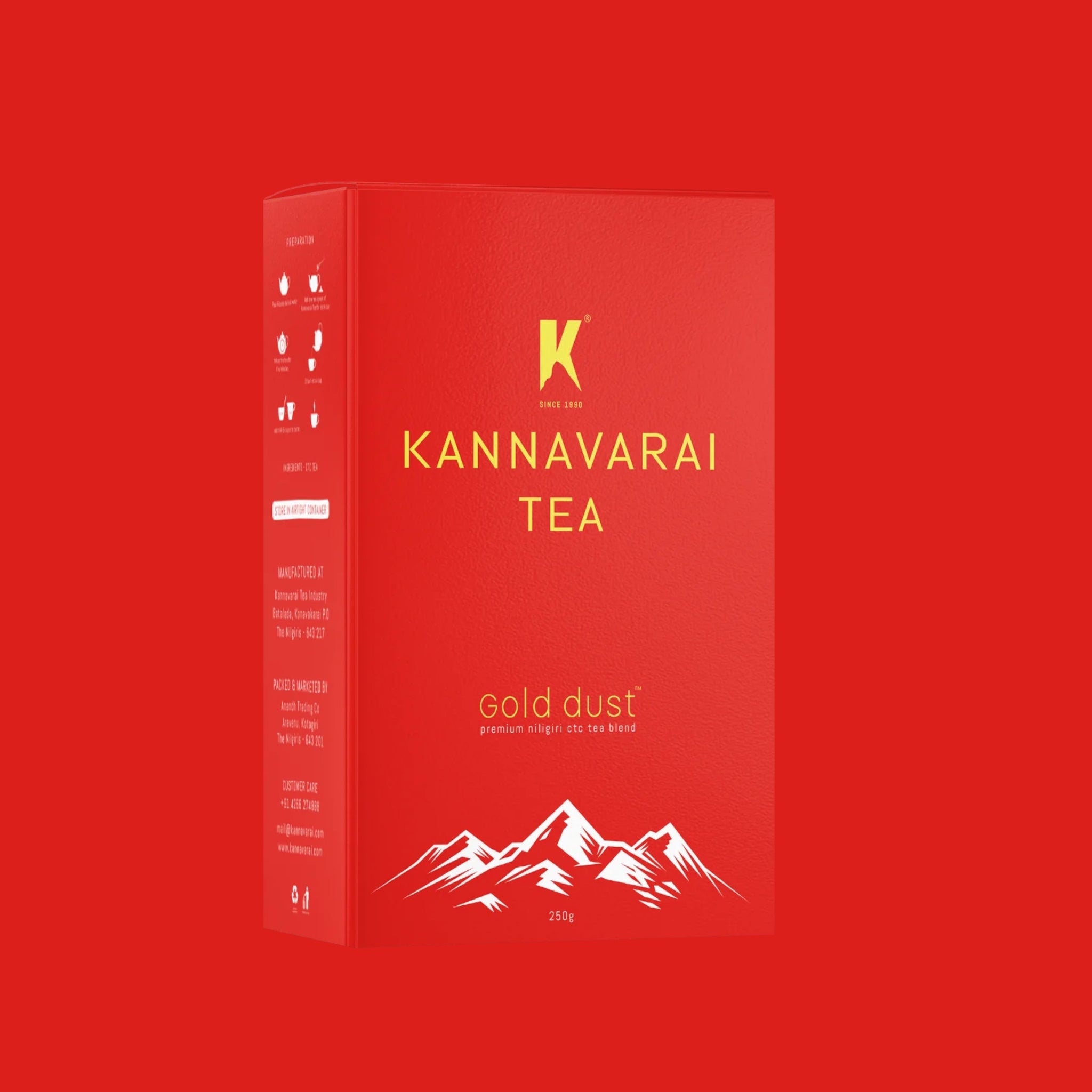 Gold dust 250g - Kannavarai tea | Aroma locked fresh CTC tea